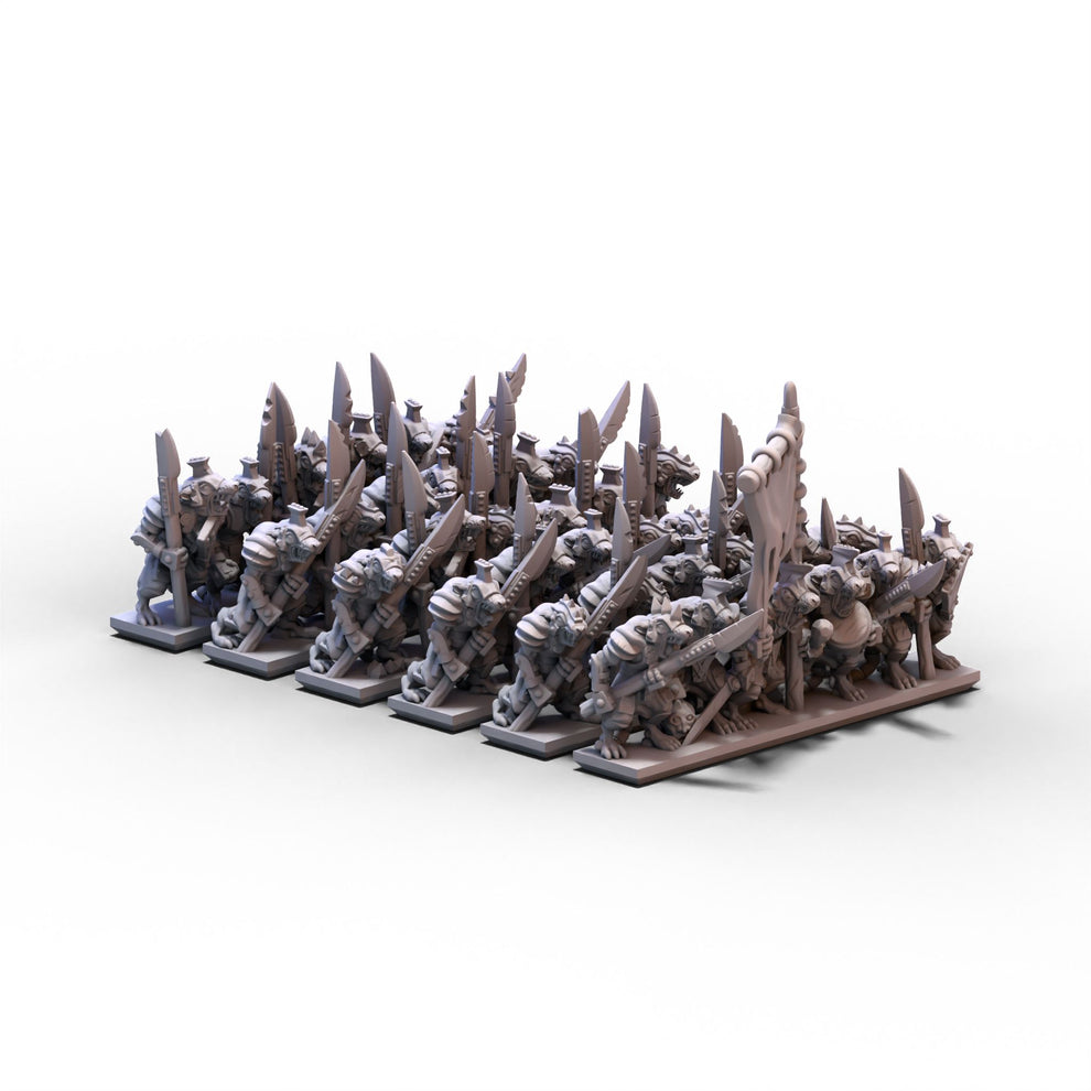 Vermin Clans | Storm Rats Unit | 10mm or 15mm miniatures for Warmaster ...