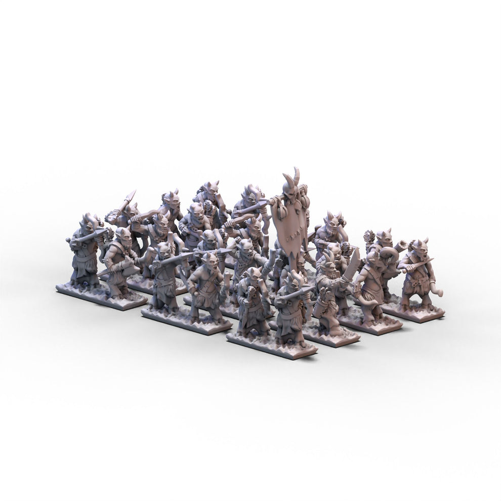 Beastmen | Beast Herd Archers Unit 1 | 10mm or 15mm miniatures for ...