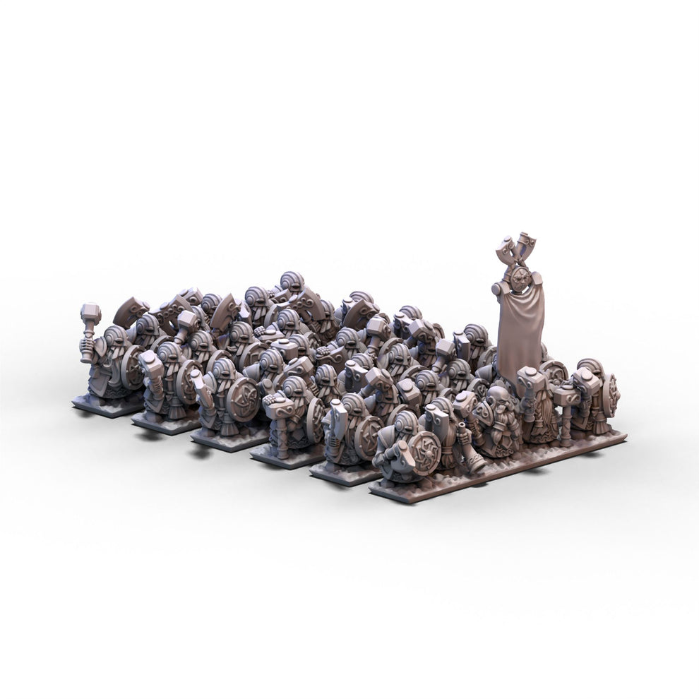 Dwarves | Dwarf Elite Warriors Unit 1 | 10mm or 15mm miniatures for ...