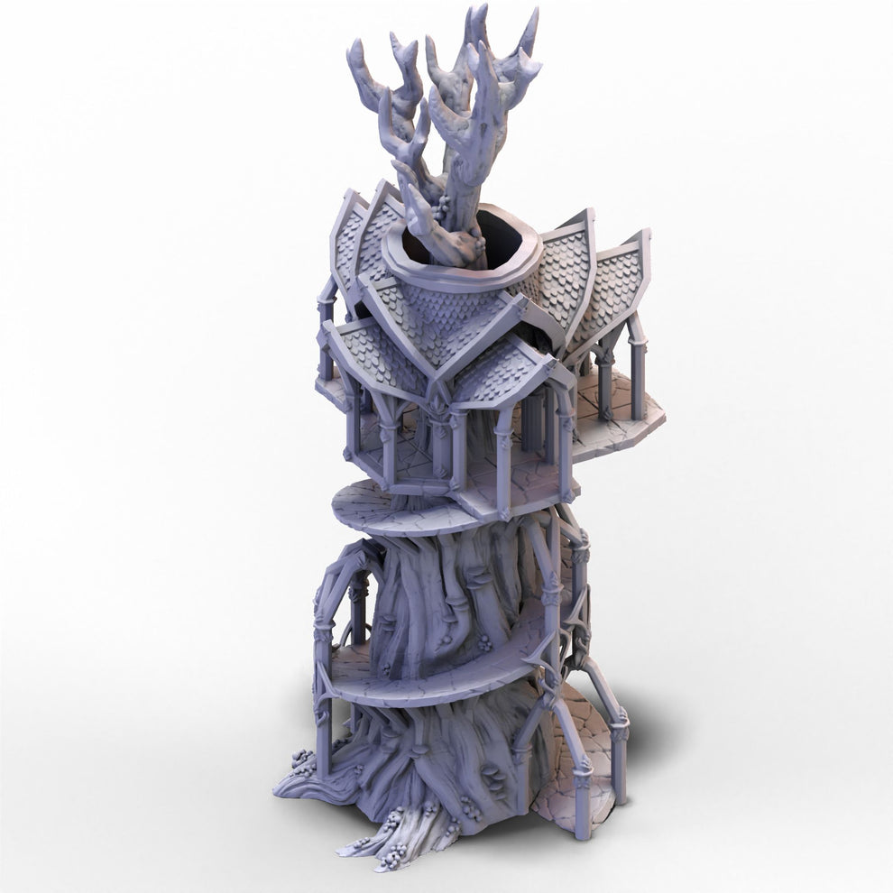 Hidden Forest Realm - Tree Tower 1 | 10mm or 15mm scenery for tabletop ...