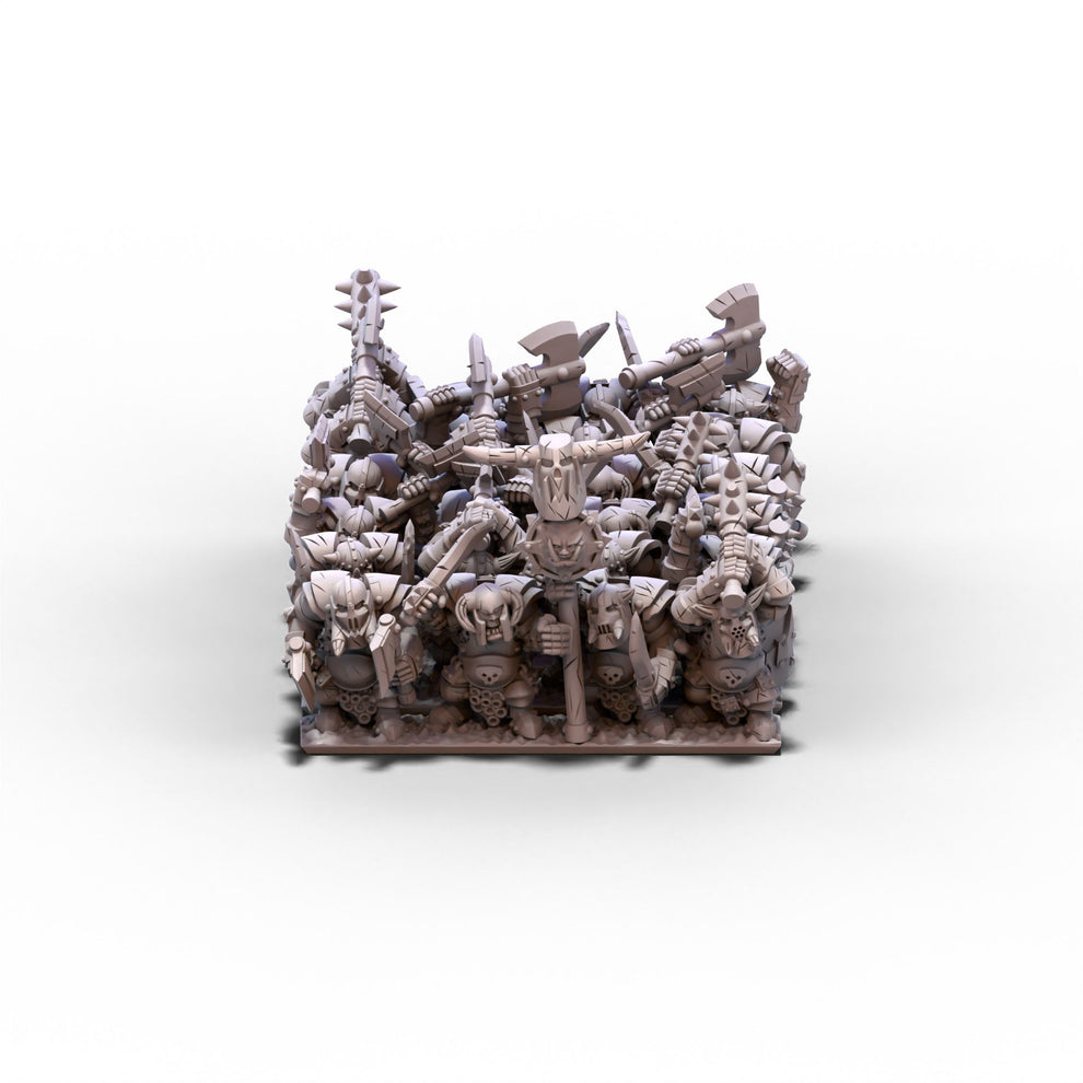 Orcs and Goblins (GSM) | Black Orcs Unit | 10mm or 15mm miniatures for ...