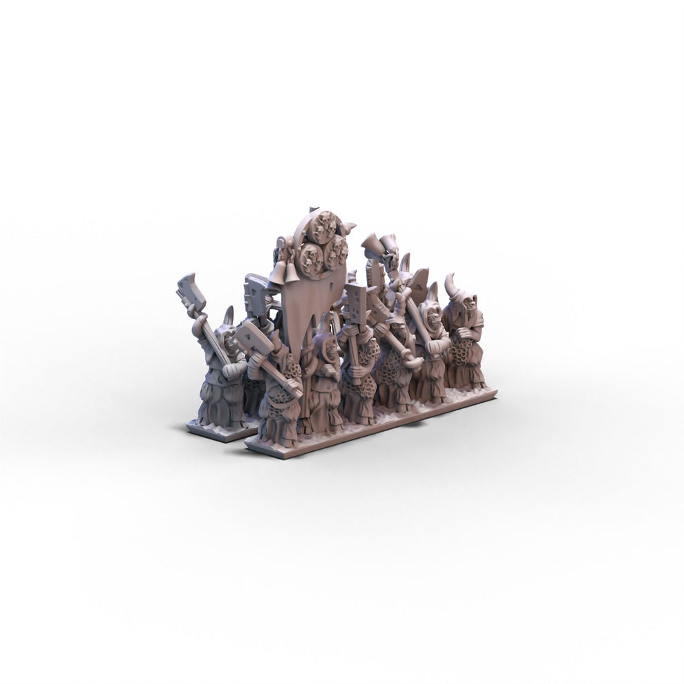 Beastmen | Pestigors Unit | 10mm or 15mm miniatures for Warmaster ...