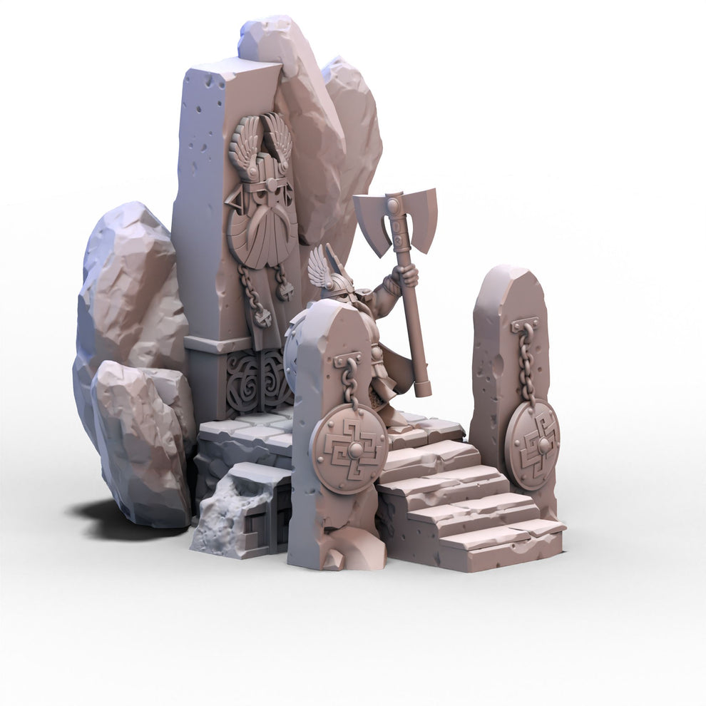 Sons of Ymir | The Dwarf Lord Diorama | 28mm or 32mm miniatures for D&D ...