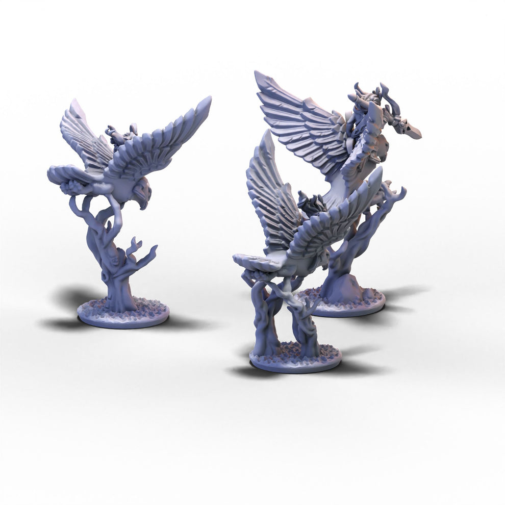 Wood Elves | Hawk Riders Unit | 10mm or 15mm miniatures for Warmaster ...