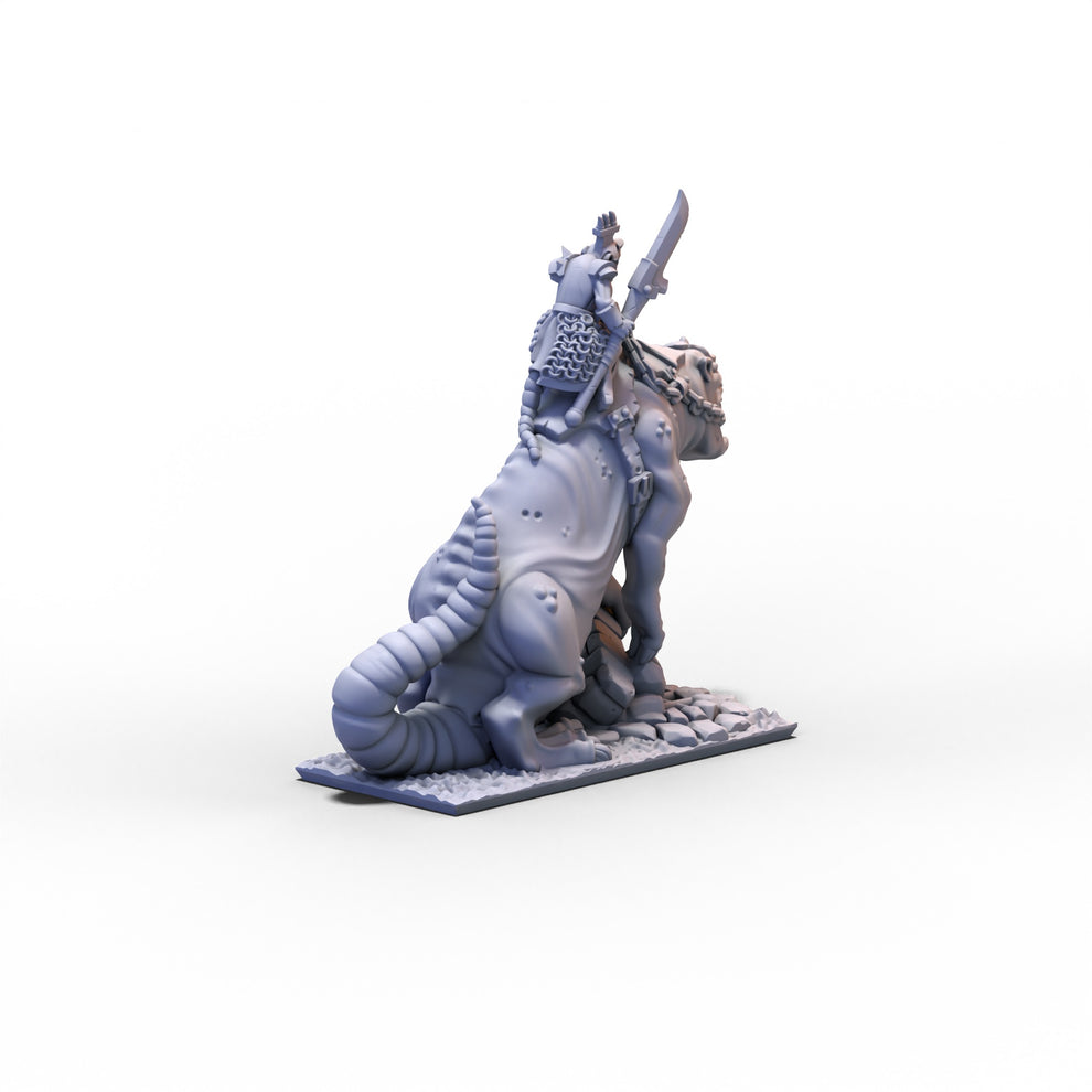 Ratmen | Giant Rat with Rider | 10mm or 15mm miniatures for Warmaster ...