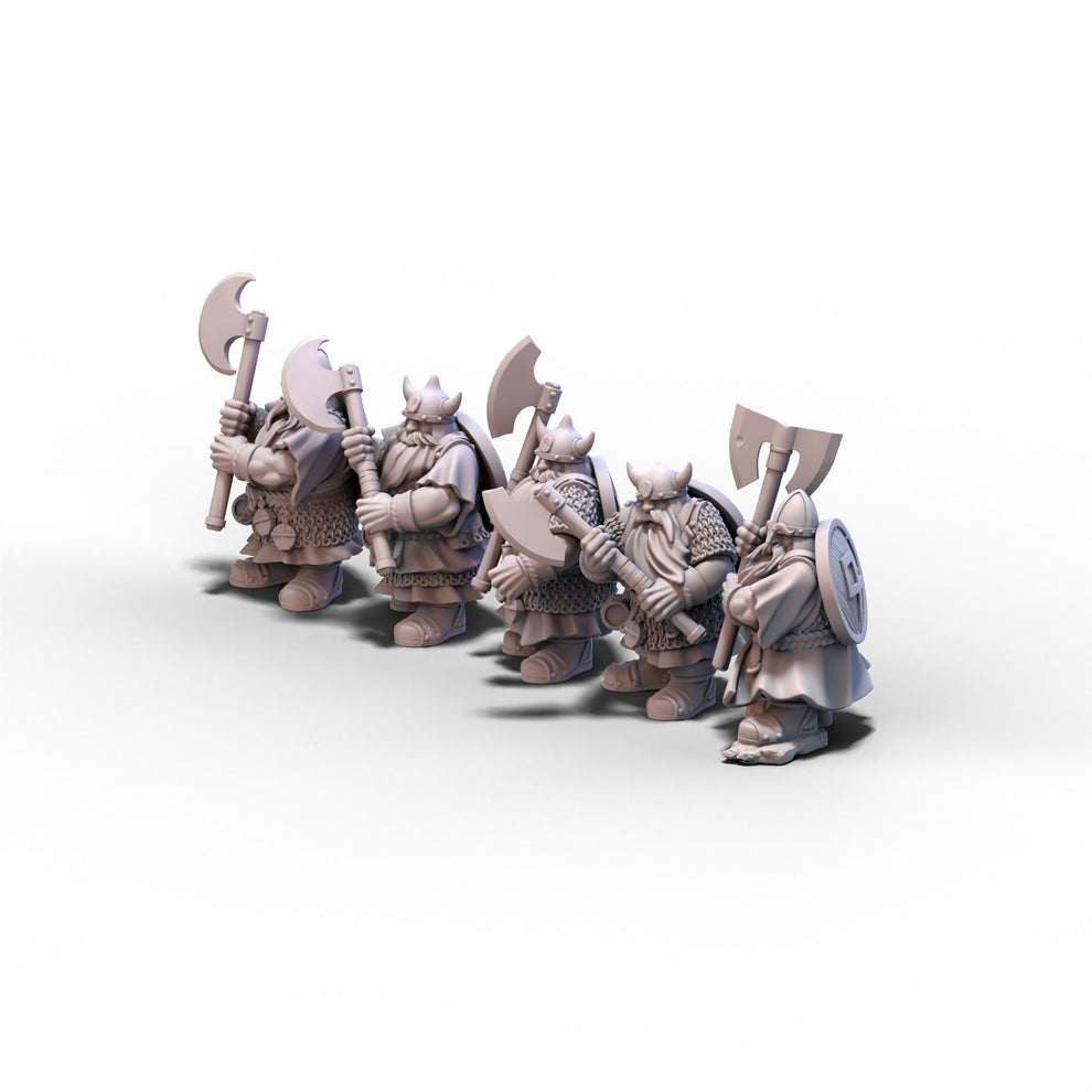 Sons of Ymir | Dwarf Warriors (Two Handed) | 28mm or 32mm miniatures ...