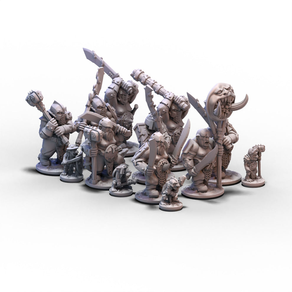 Ogres (GSM) | Ironguts Unit 1 | 10mm or 15mm miniatures for Warmaster ...