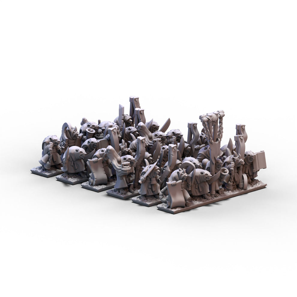 Ratmen | Plague Monks Unit 1 | 10mm or 15mm miniatures for Warmaster ...