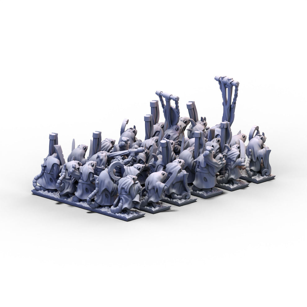 Ratmen | Plague Monks Unit 1 | 10mm or 15mm miniatures for Warmaster ...