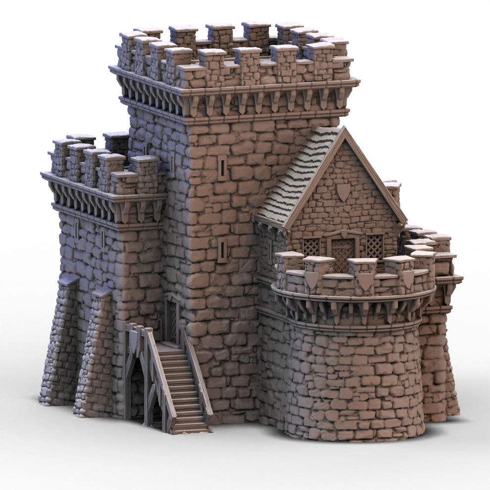 Castle Argent - Castle Set | 10mm or 15mm scenery for tabletop games ...