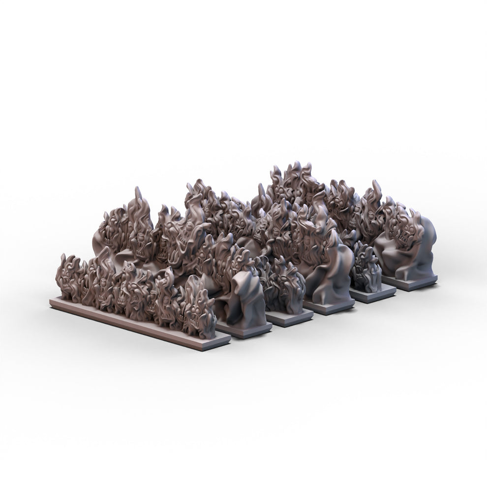 Daemon Army | Flameling Horde Unit 1 | 10mm or 15mm miniatures for ...